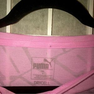 Puma | Tops | Puma Pink Dry Cell Moisture Wicking Crop Top With Flutter ...